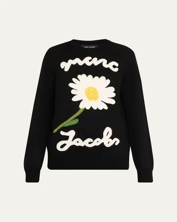 Marc Jacobs Marc Is Joy Crewneck Sweater - Black
