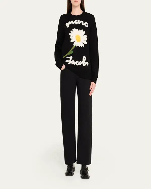 Marc Jacobs Marc Is Joy Crewneck Sweater - Black