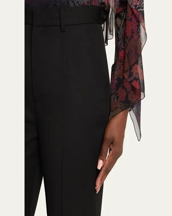 Ralph Lauren Wrigley Grain De Poudre Bootcut Trousers