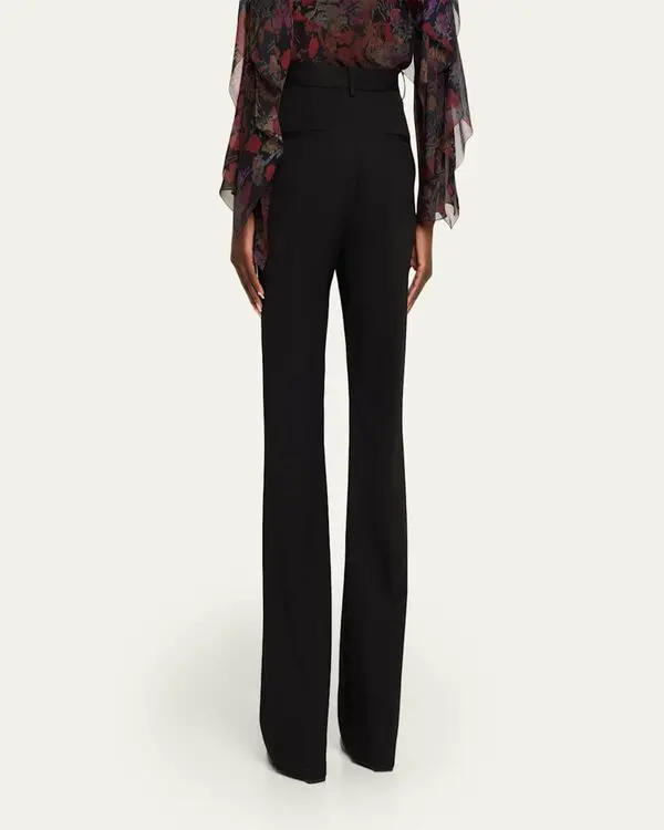 Ralph Lauren Wrigley Grain De Poudre Bootcut Trousers