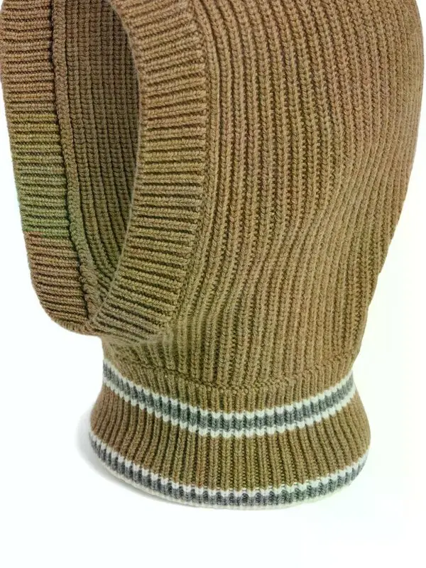 Fusalp Ribbed Wool Balaclava - Brown