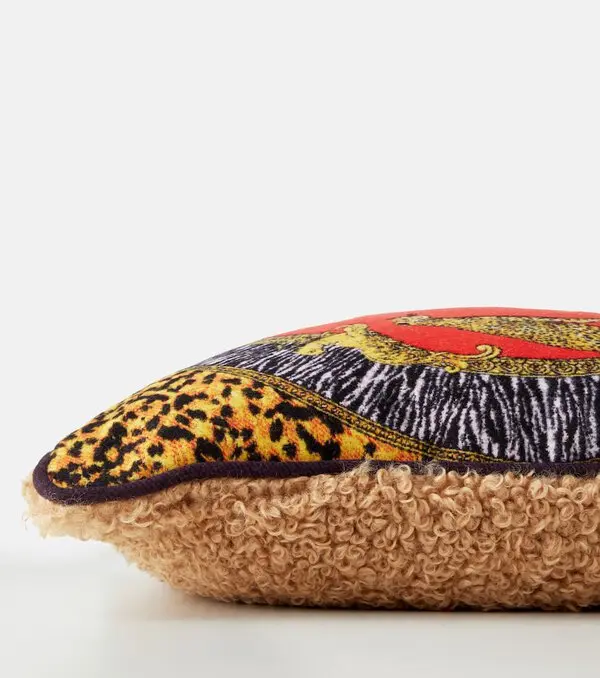Versace Wild Cats Wool Cushion