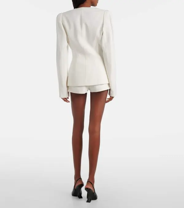 MUGLER Re/edit Single-breasted Blazer - White
