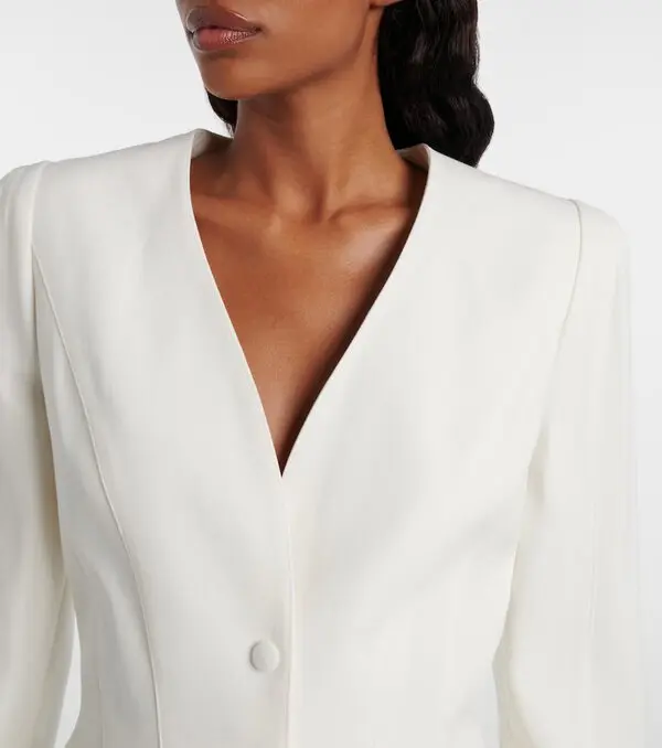 MUGLER Re/edit Single-breasted Blazer - White