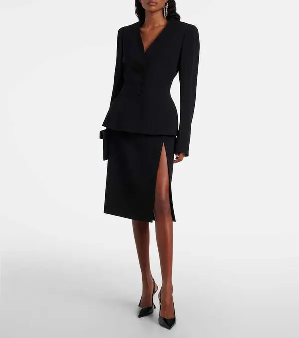 MUGLER Re/edit Single-breasted Blazer - Black