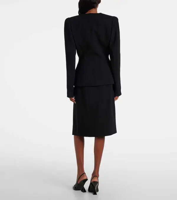 MUGLER Re/edit Single-breasted Blazer - Black