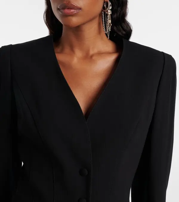 MUGLER Re/edit Single-breasted Blazer - Black