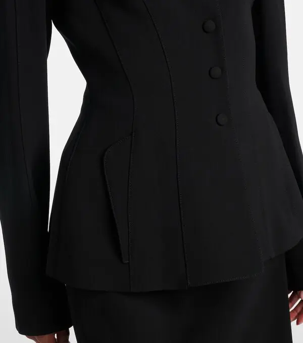 MUGLER Re/edit Single-breasted Blazer - Black