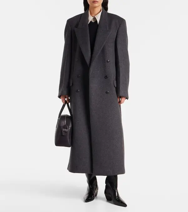 RÓHE Double-breasted Wool-blend Coat
