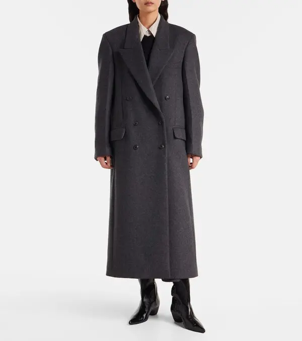 RÓHE Double-breasted Wool-blend Coat