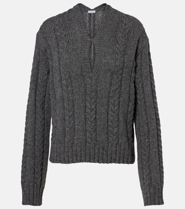 Loewe Cable-knit Wool Sweater