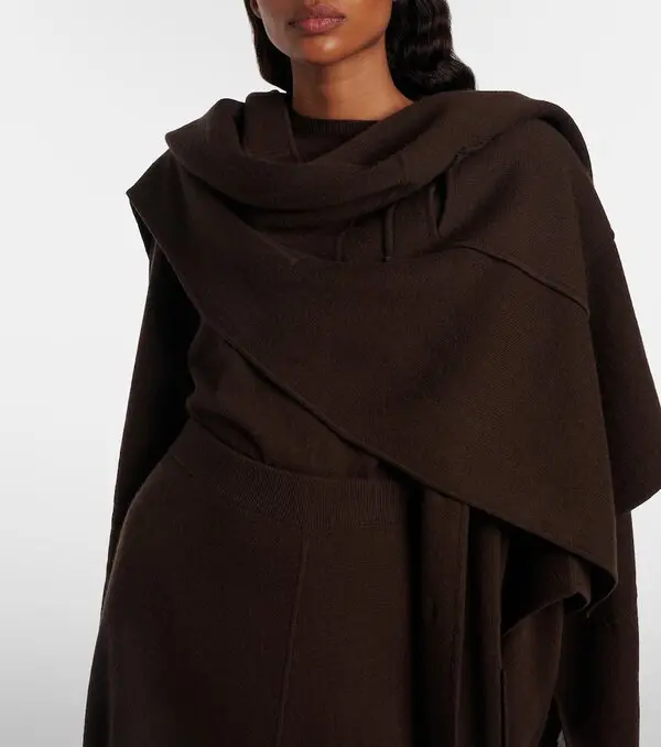 Jardin Des Orangers Wool And Cashmere Hooded Cape