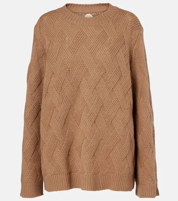 Jardin Des Orangers Oversized Wool And Cashmere Sweater - Beige