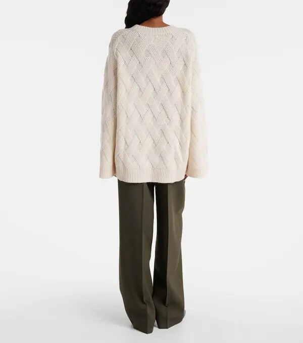 Jardin Des Orangers Oversized Sweater - White