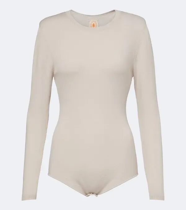 Jardin Des Orangers Wool And Cashmere Bodysuit - Beige