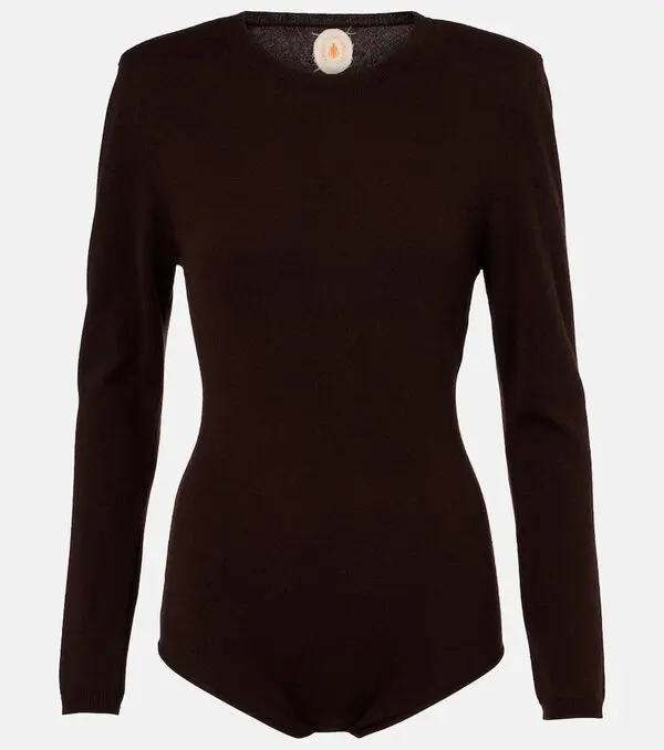 Jardin Des Orangers Wool And Cashmere Bodysuit - Brown