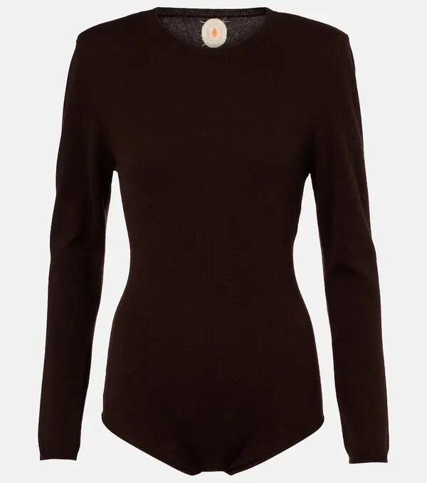 Jardin Des Orangers Wool And Cashmere Bodysuit - Brown