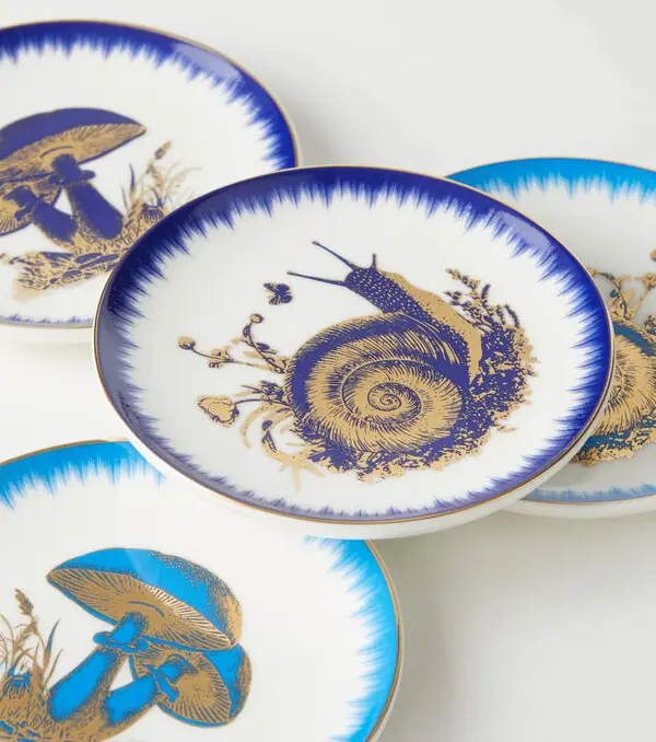 Jonathan Adler Botanist Set Of 4 Porcelain Coasters