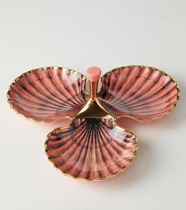 Jonathan Adler Sirena Trefoil Porcelain Serving Dish