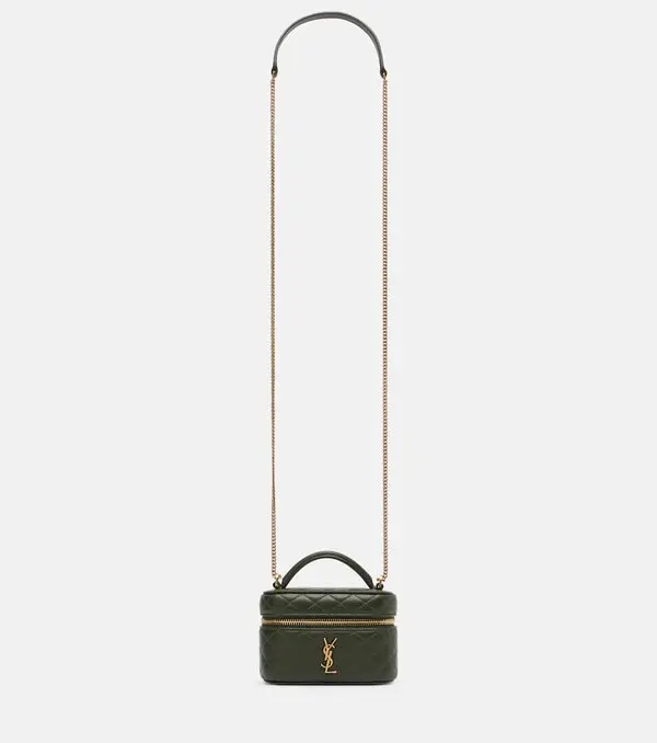 Saint Laurent Gaby Micro Leather Vanity Bag