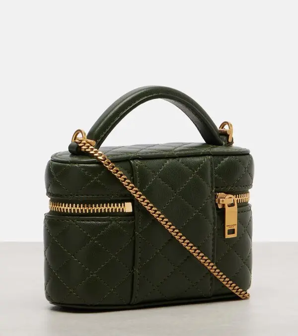Saint Laurent Gaby Micro Leather Vanity Bag
