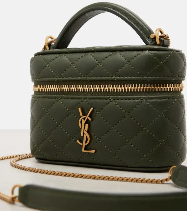 Saint Laurent Gaby Micro Leather Vanity Bag