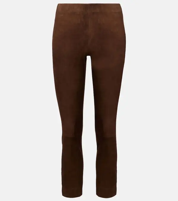 Vince Suede Slim Pants - Brown