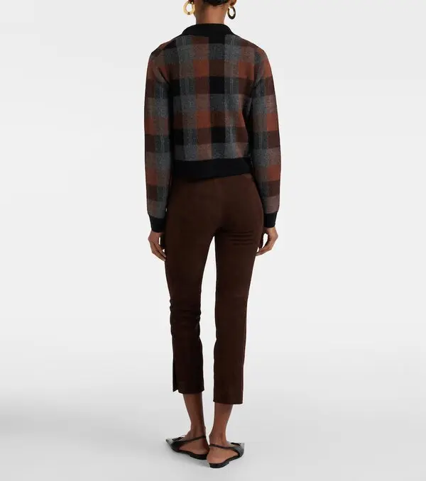 Vince Suede Slim Pants - Brown