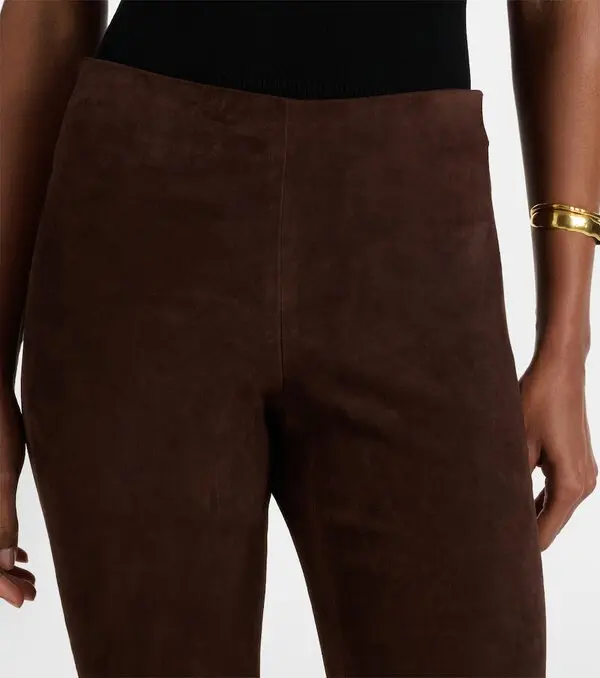 Vince Suede Slim Pants - Brown