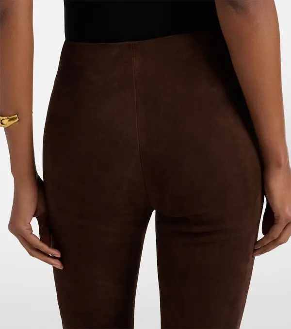 Vince Suede Slim Pants - Brown