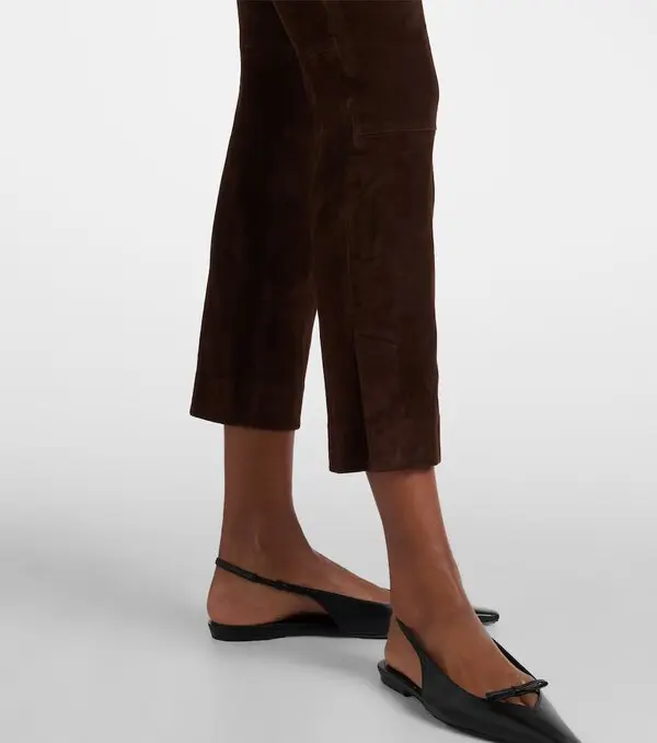 Vince Suede Slim Pants - Brown