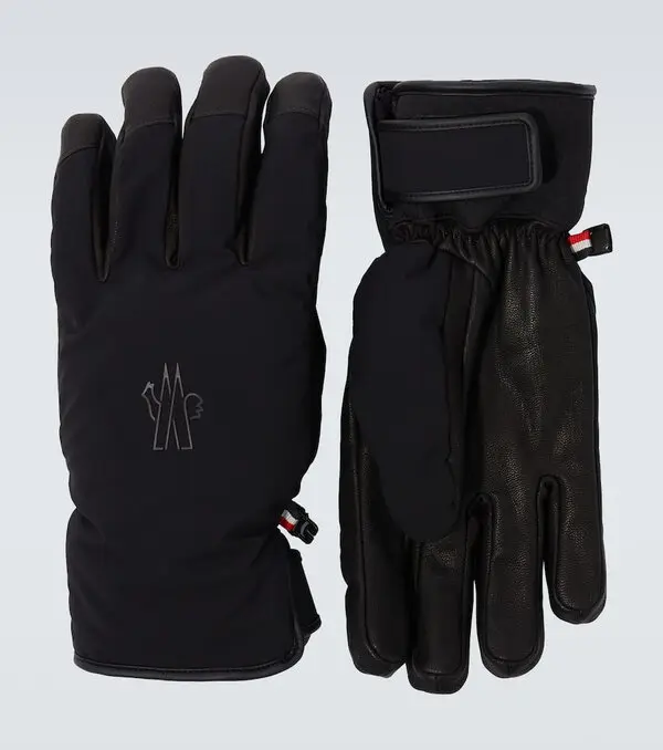 Moncler Padded Ski Gloves - Black