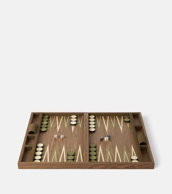 L'Objet X Fortuny Backgammon Set - Green