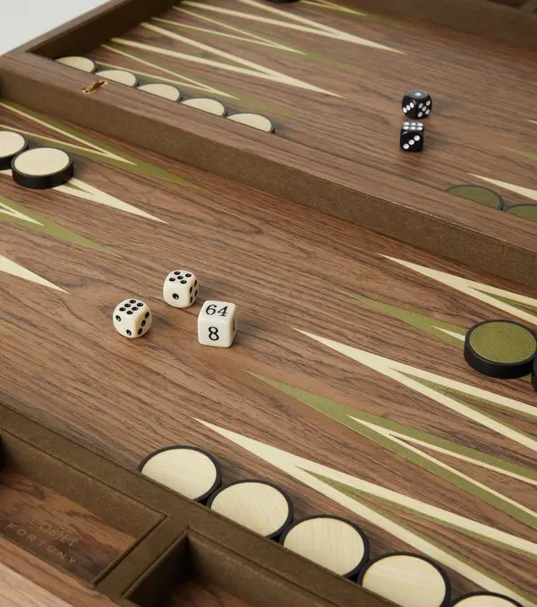 L'Objet X Fortuny Backgammon Set - Green