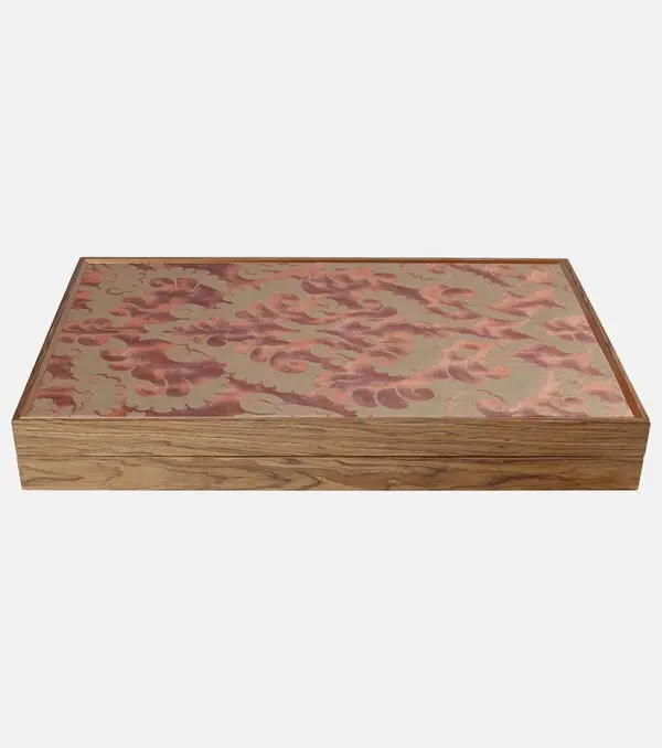 L'Objet X Fortuny Wooden Backgammon Set - Red