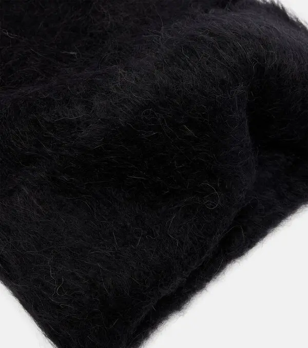 TOTEME Alpaca Wool-blend Beanie - Black
