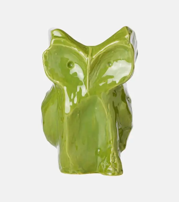 SERAX X Marni After Midnight Owl Small Stonewear Vase - Green