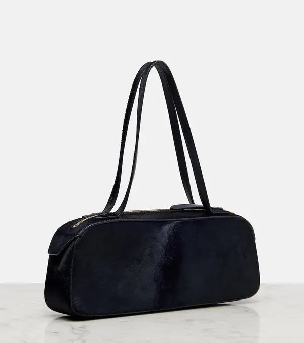 Khaite Simona Calf Hair Shoulder Bag - Blue
