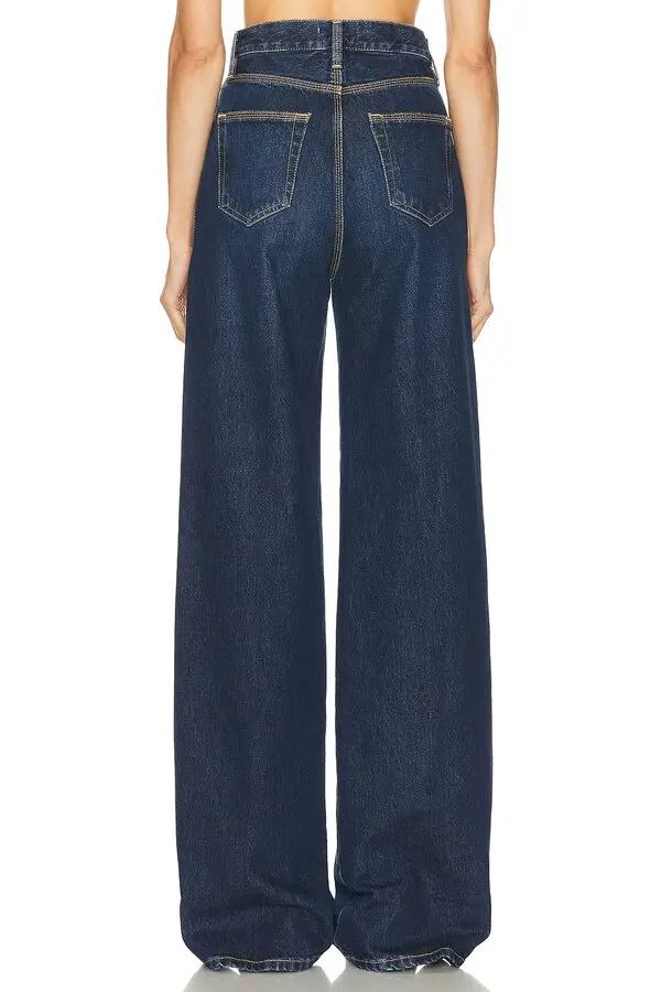 FRAME The Cuffed Wide Jeans