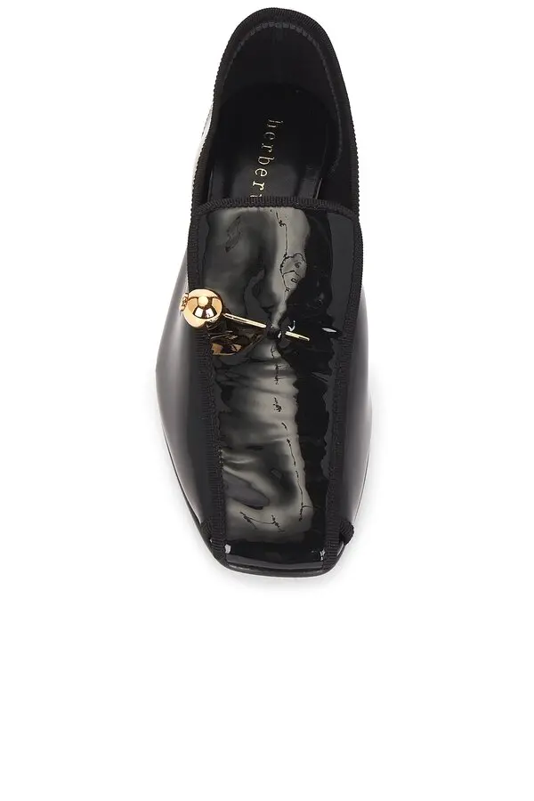 HERBERT LEVINE Showtime 30 Patent Loafer - Black