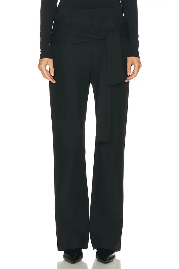 Coperni Jersey Wrap Pant - Black