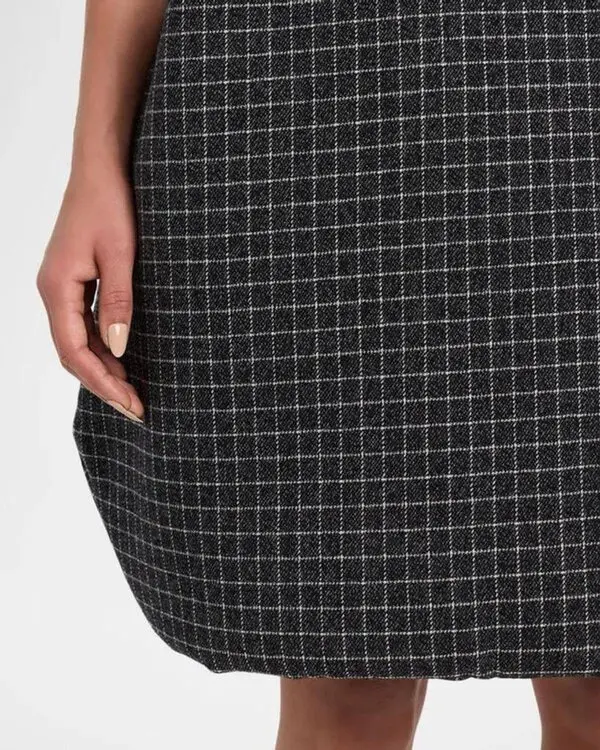 Marc Jacobs Windowpane Check Padded Bubble Skirt