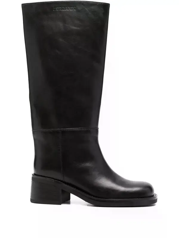 Patrizia Pepe Block Heel Knee High Boots