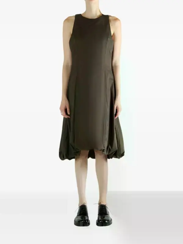 AMOMENTO Gathered Midi Dress