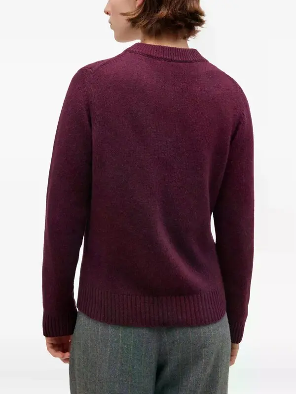 GANNI Round-neck Cardigan - Red