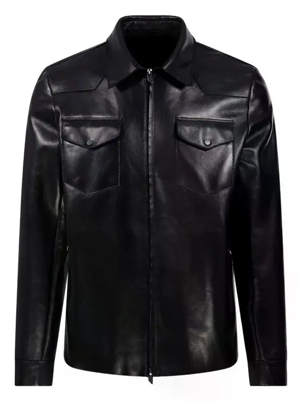 SALVATORE SANTORO Zipped Leather Jacket