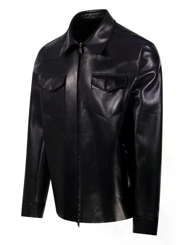 SALVATORE SANTORO Zipped Leather Jacket