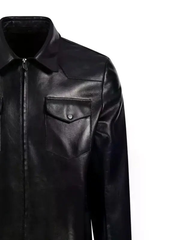 SALVATORE SANTORO Zipped Leather Jacket