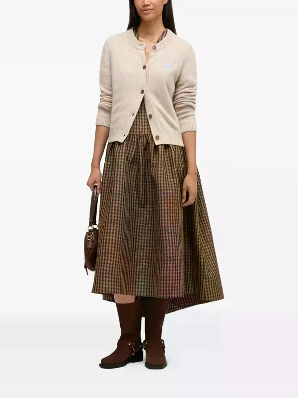 GANNI Buttoned Cardigan - Neutrals