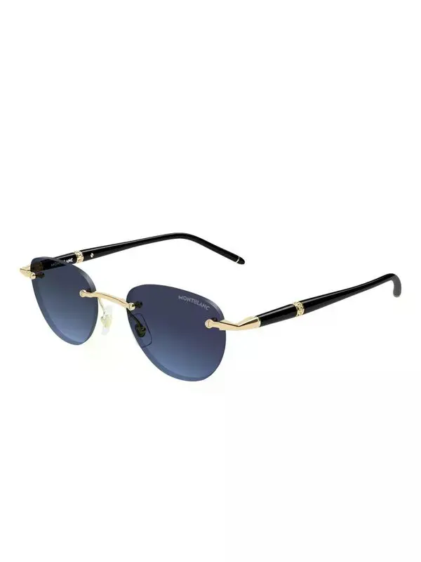 Montblanc Round Sunglasses - Black